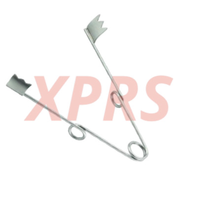 Set of 2 Spring Wire Retractors, Non-Magnetic, 10x13 mm Blades, 3.25 ...