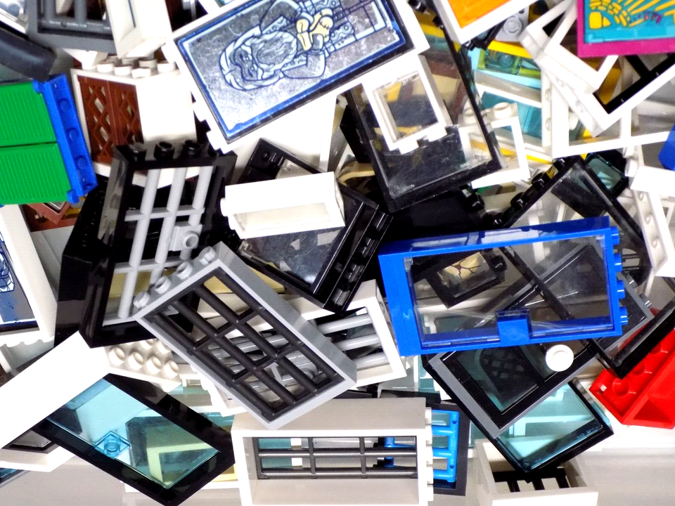 40 piece!!! Lego Windows and Doors Super Fun Lot {WASHED} | eBay