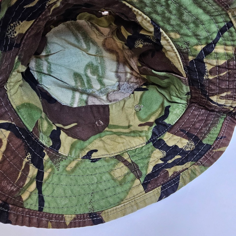 Vtg New Zealand British DPM 68 Military Boonie Hat Cap Woodland Camouflage 80s | eBay