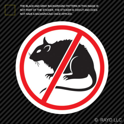 No Rats Sticker Die Cut Vinyl snitches | eBay