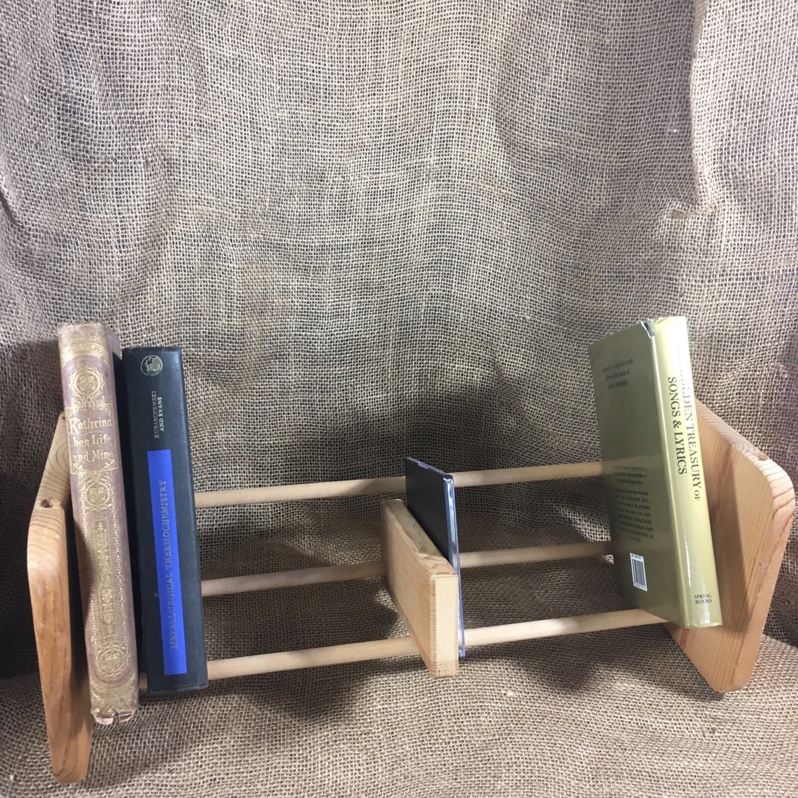 Napa Valley Box Co Wood Book CD DVD VHS Game Media Shelf Storage ...