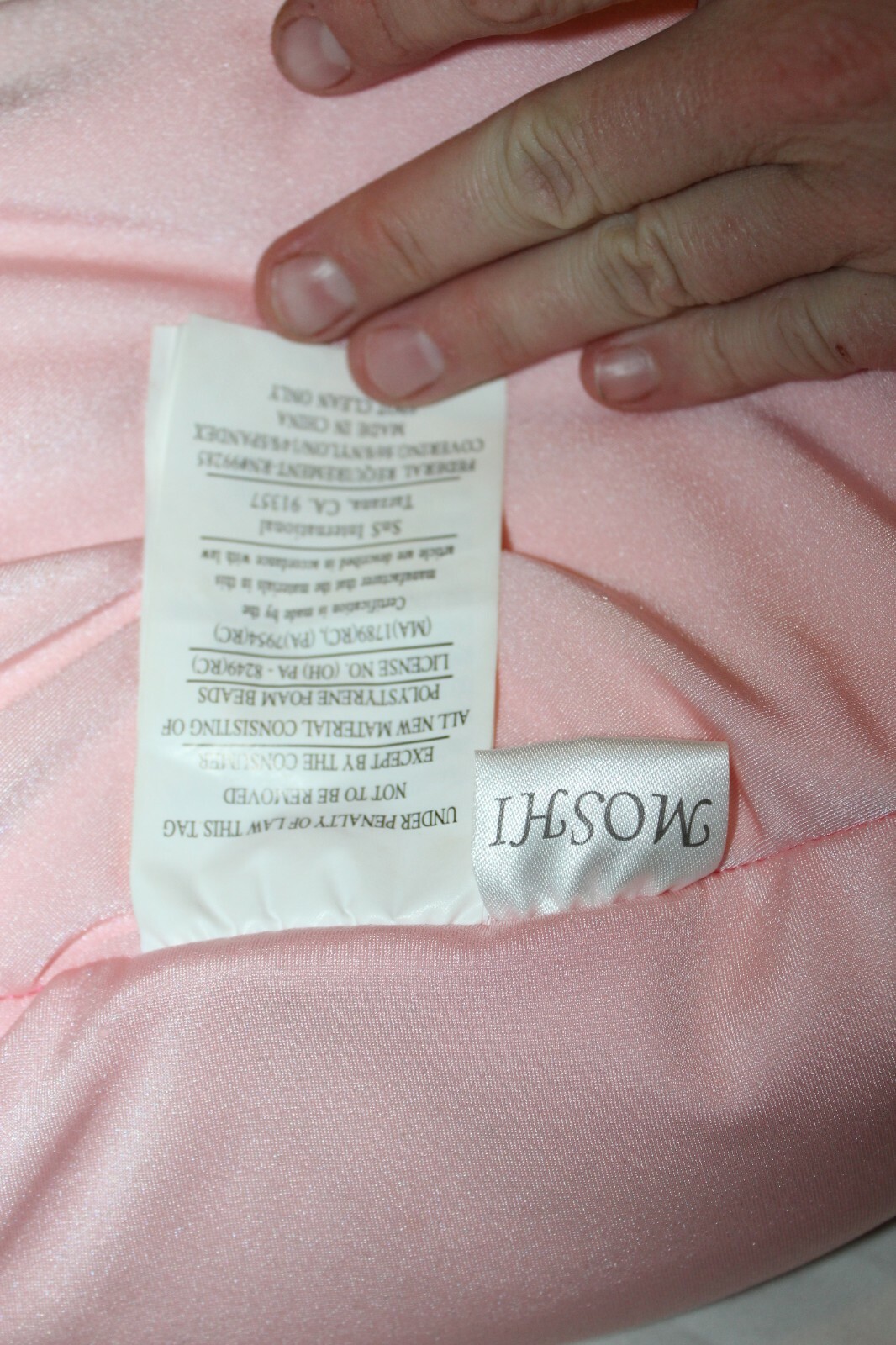 Brentwood Moshi Microbead Pink Bunny Rabbit Head 15" Squishy Pillow ...