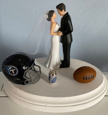 Tennessee Titans Cake Topper Bride Groom Wedding Day Funny Football ...