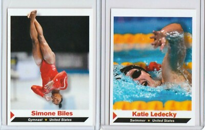 SIMONE BILES & KATIE LEDECKY 2013-14 SPORTS ILLUSTRATED Si Kids ROOKIE ...