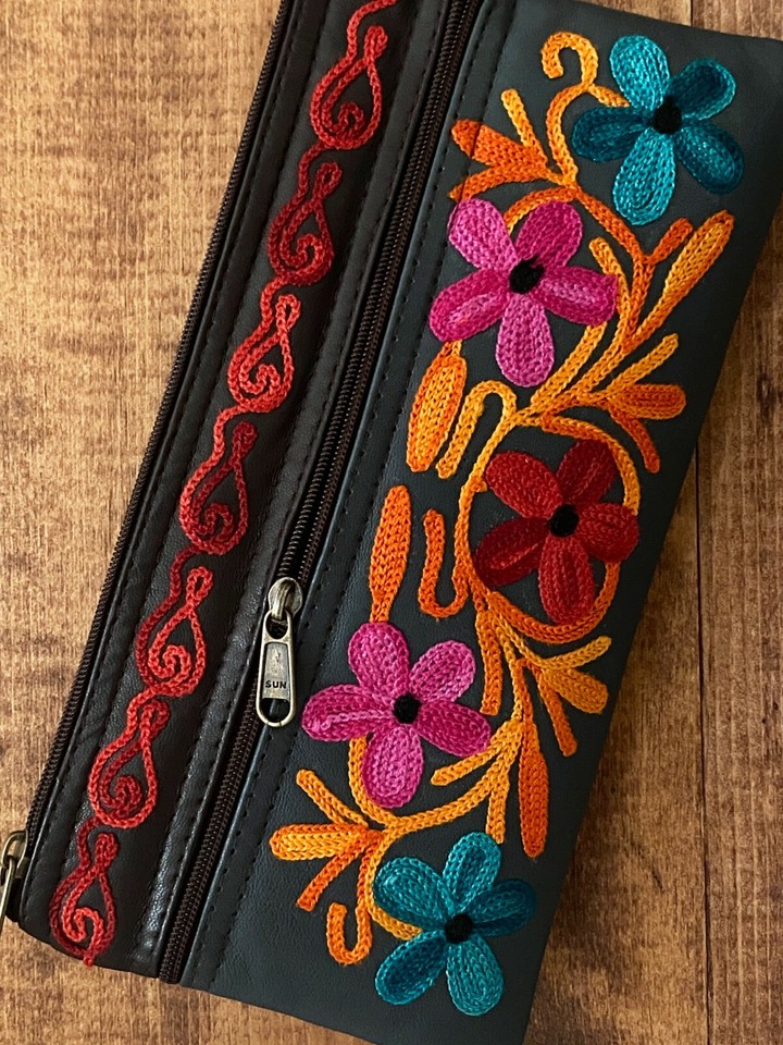 Boho zipper wallet, money bag,Pencil case, cosmetic pouch,Travel ...