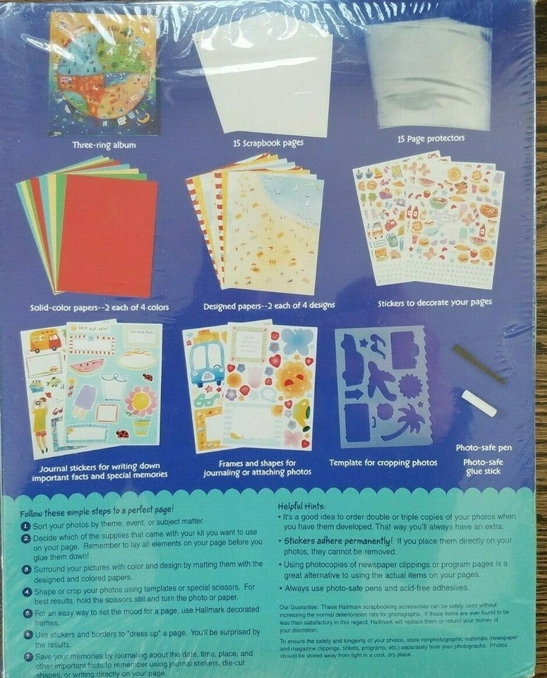 SCRAPBOOKING KIT - Expressions from Hallmark - Vacation Summer Fun ...