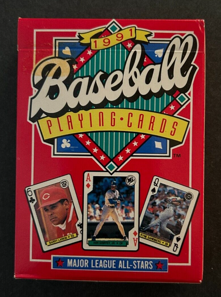 1991 U.S Playing Card Company 56 Major League Baseball Playing Card Set ...