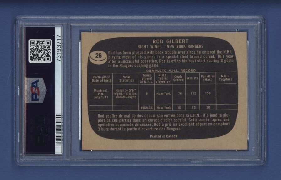 1966-67 Topps - #26 Rod Gilbert for sale online | eBay