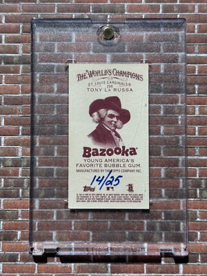 2006 Allen & Ginter A&G Bazooka Back Mini /25 Tony La Russa Cardinals ...