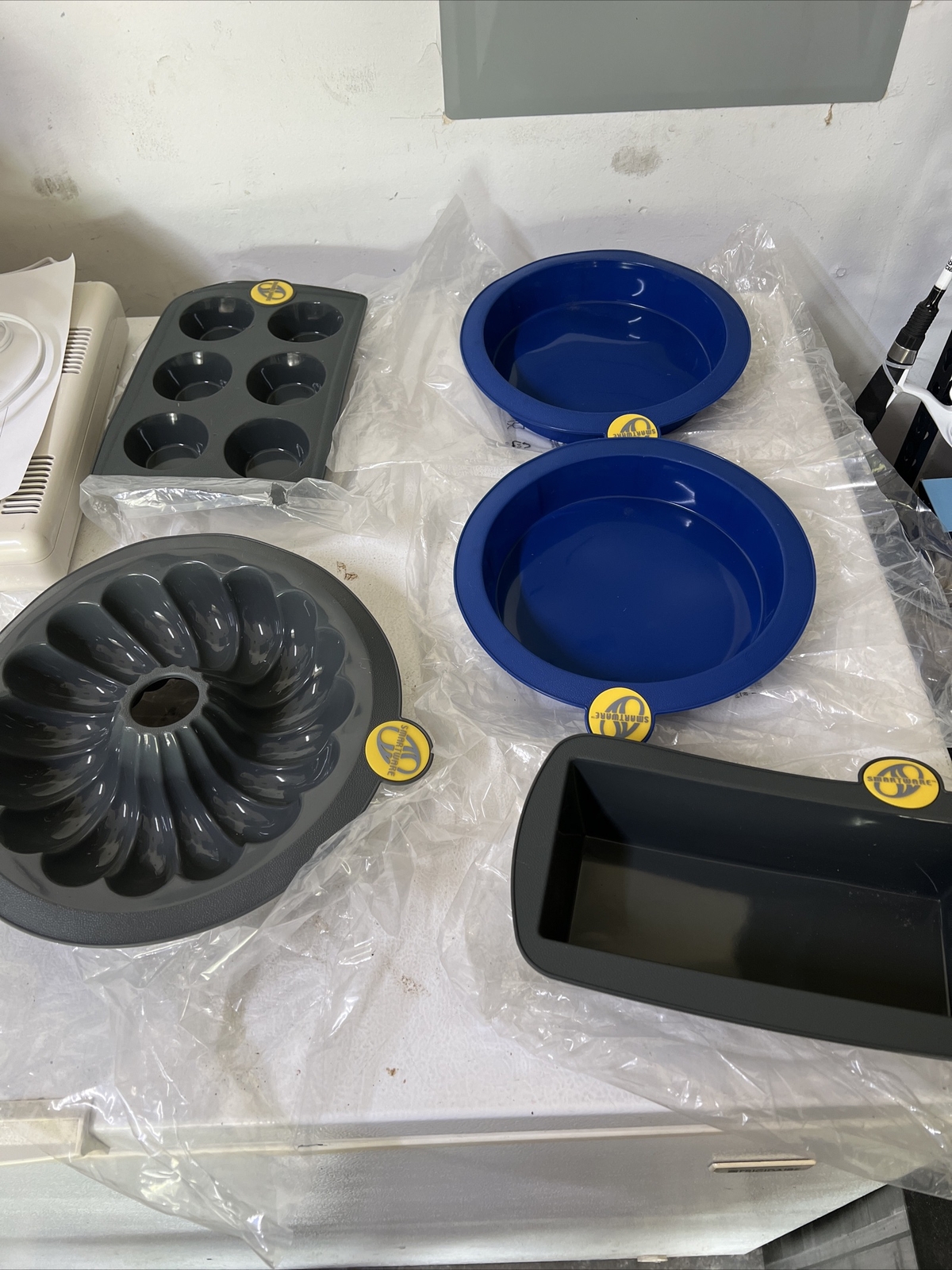 SMARTWARE Silicon Baking Blue Non-Stick 5 Piece Set New In Plastic | eBay