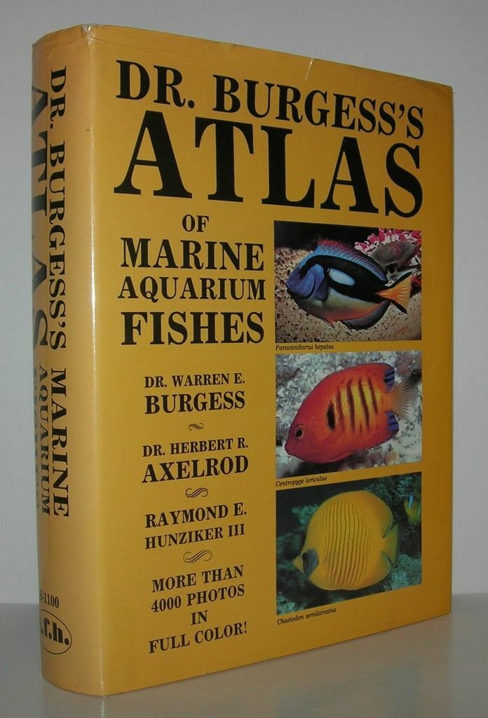 Dr Warren E Burgess / DR BURGESS'S ATLAS OF MARINE AQUARIUM FISHES 1st ...