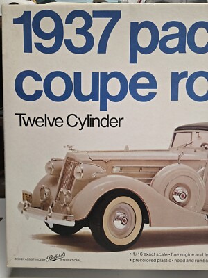 Entex 1937 PACKARD Coupe Roadster 1/16 Model Kit #8499 Parts Sealed | eBay