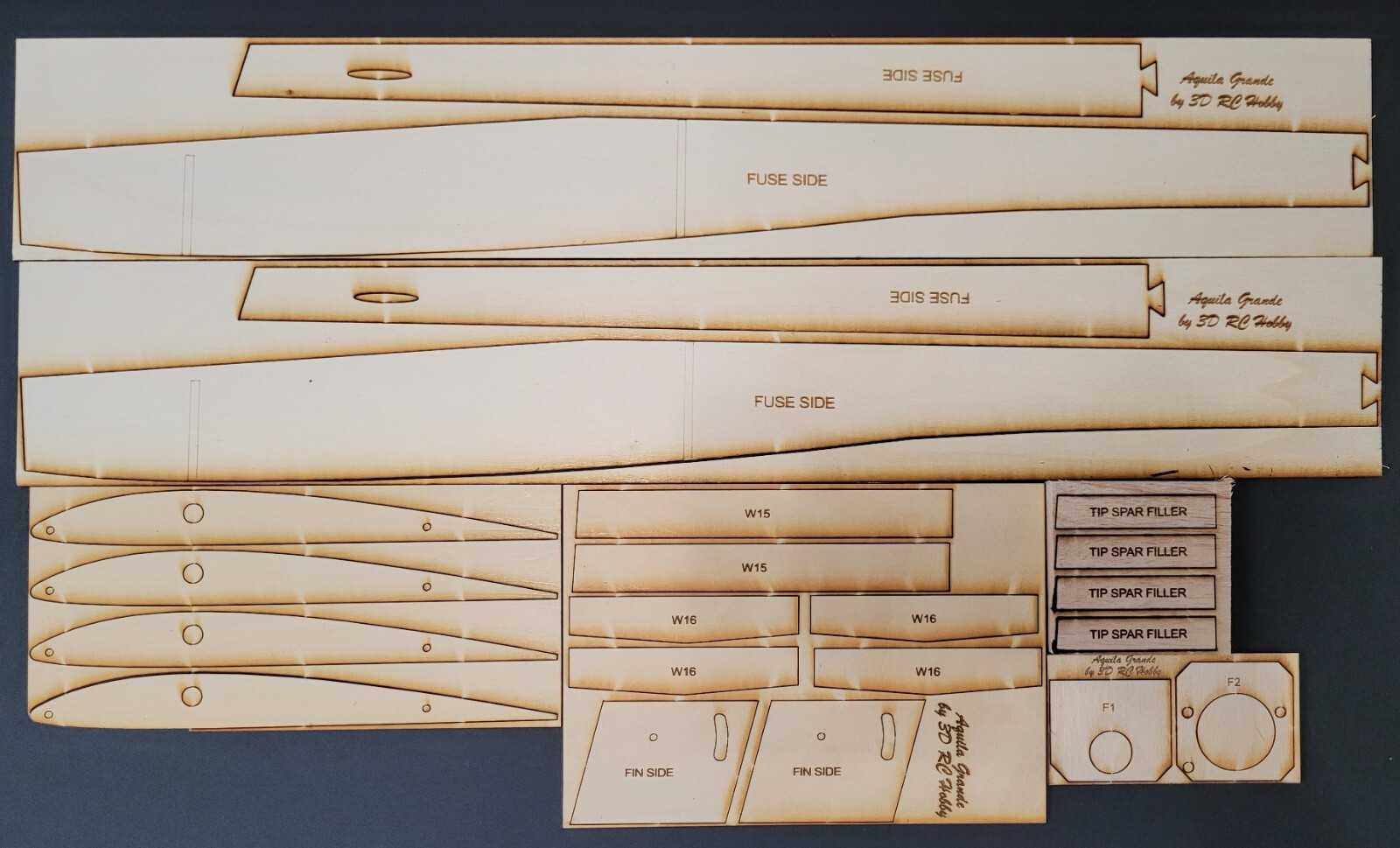 Aquila Grande 123" Wingspan R/C Sailplane Airplane Laser Cut Balsa Ply ...