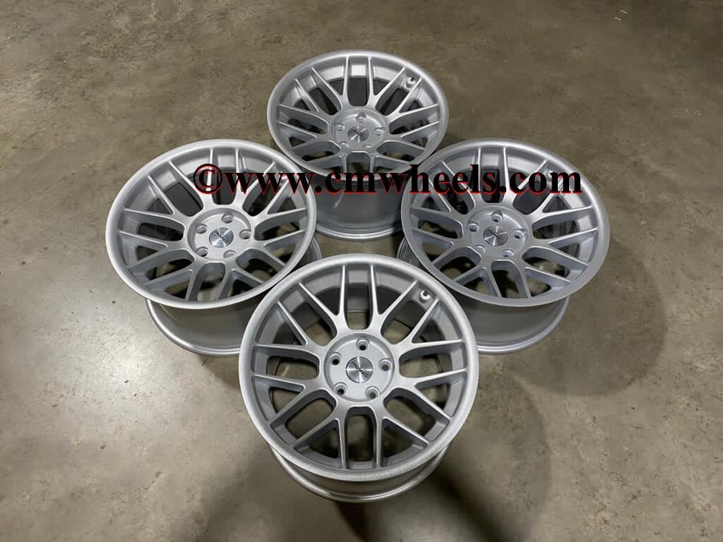 18" Strom STR2 RC CONCAVE Alloy Wheels Quartz Silver BMW 3 Series E46 ...