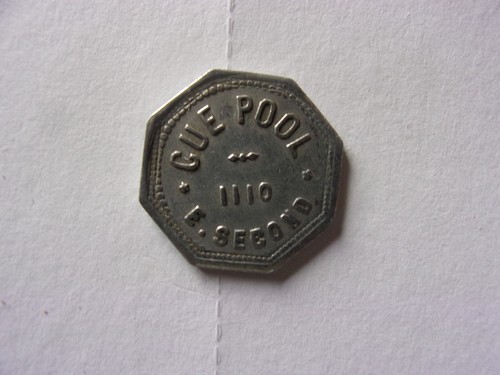 A aluminum 8 sided Cue Pool / E. Second token | eBay