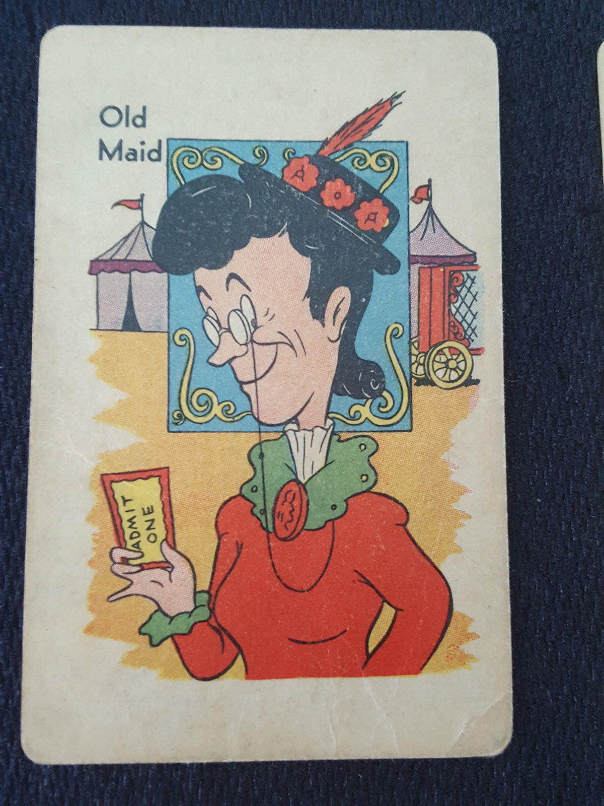 1950s Old Maid Playing Cards Circus Edition, Full Deck, by Ed-U-Cards ...