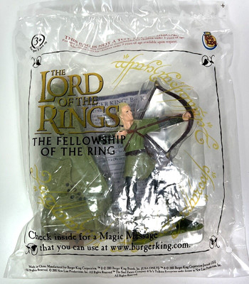 VTG Lord Of The RingsThe Fellowship Of The Ring Legolas Burger King NEW ...