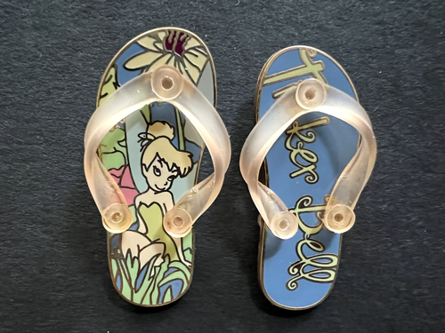Sandals Flip Flops - Tinker Bell 2 Pin Set - Disney Pins 46028 | eBay