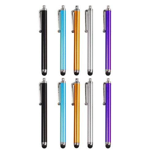 10 Pcs Cell Phones Capacitive Pen Tips Rubber Touch Stylists Pens ...
