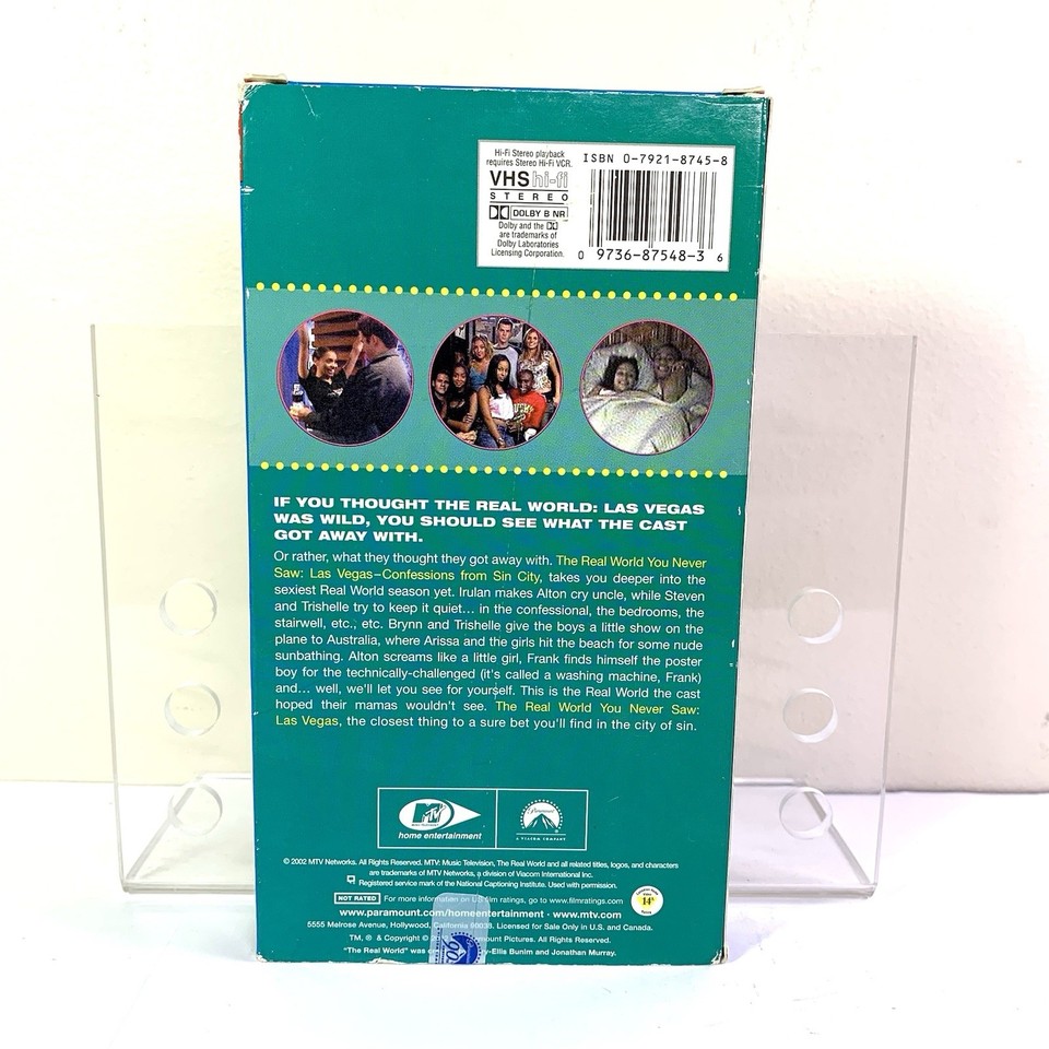 MTV's The Real World You Never Saw: Las Vegas (VHS Cassette Tape, 2003 ...