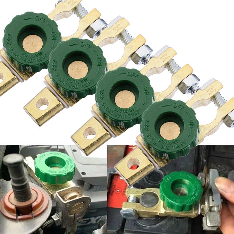 1~4PC Car Battery Link Terminal Quick Cut-off Disconnect Master Kill ...