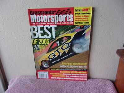 "GRASSROOTS MOTORSPORTS" MAGAZINE. ..HARDCORE SPORTS CAR MAGAZINE..FEB ...