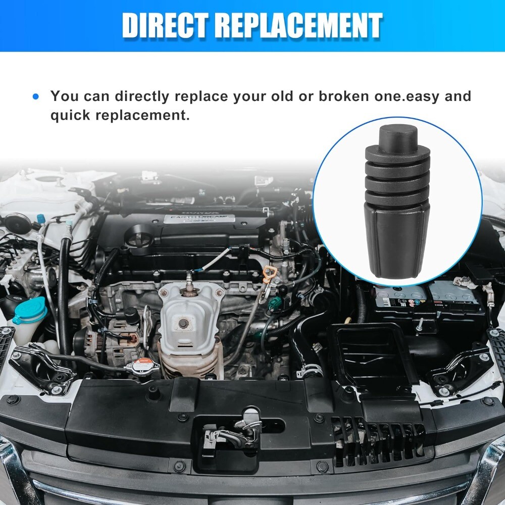 2 Pcs 1.8inch High Car Hood Stops Bumper for Honda Accord Crosstour ...