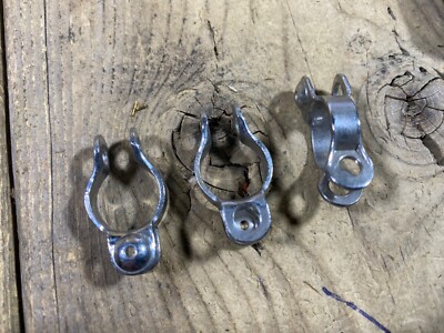 X3 VINTAGE Bike BICYCLE CHAINSTAY CABLE STOP CHAINSTAY CABLE CLAMP No ...