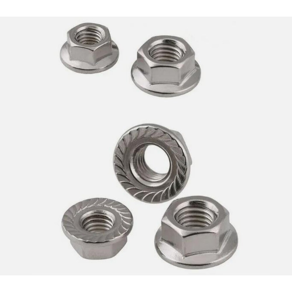 60PCS M8 304 SSHexFlange nutHexFlangeNuts Non-slip Nuts Nuts | eBay