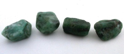 29.9 Gram 4 Alluvial Emerald Cab Cabochon Carving Gemstone Gem Stone ...