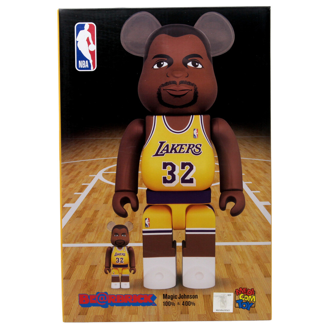 Medicom BE＠RBRICK NBA Lakers Magic Johnson 100% 400% Bearbrick Set | eBay