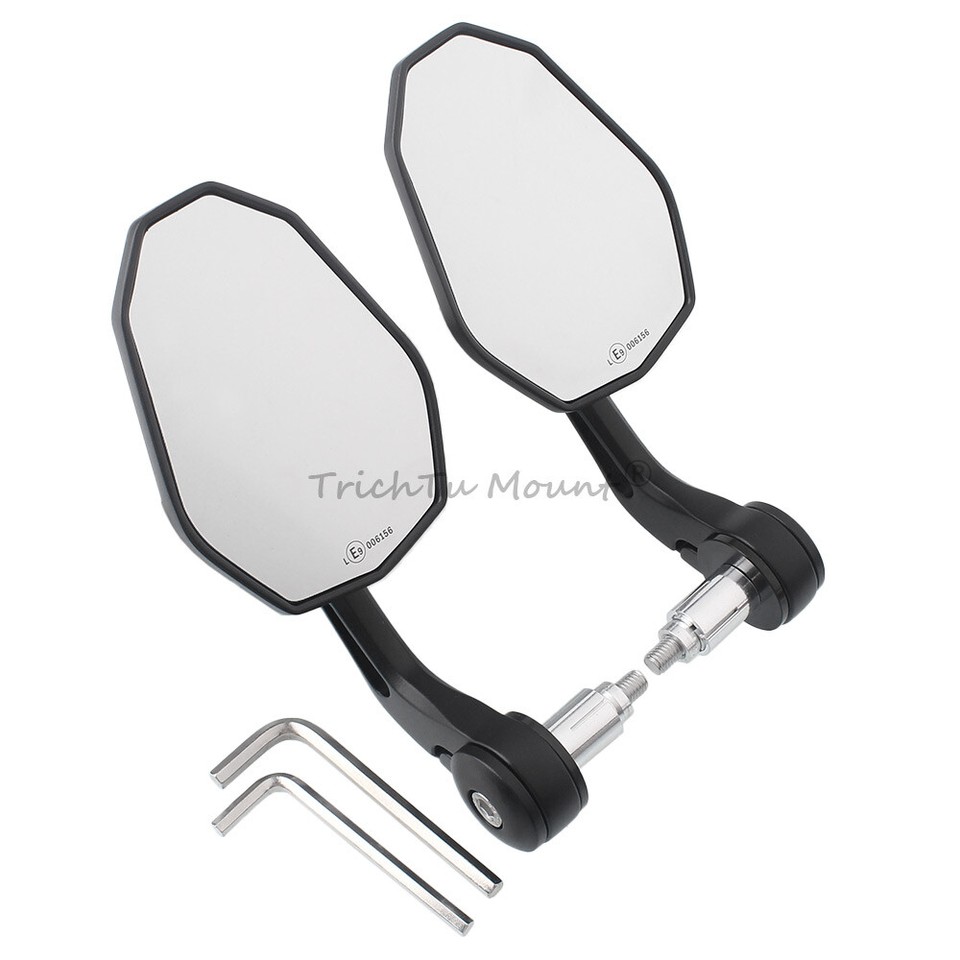 For Z900 Z800 Z650 Z400 Z300 Z250 7/8" Handle Bar End Rearview Side ...