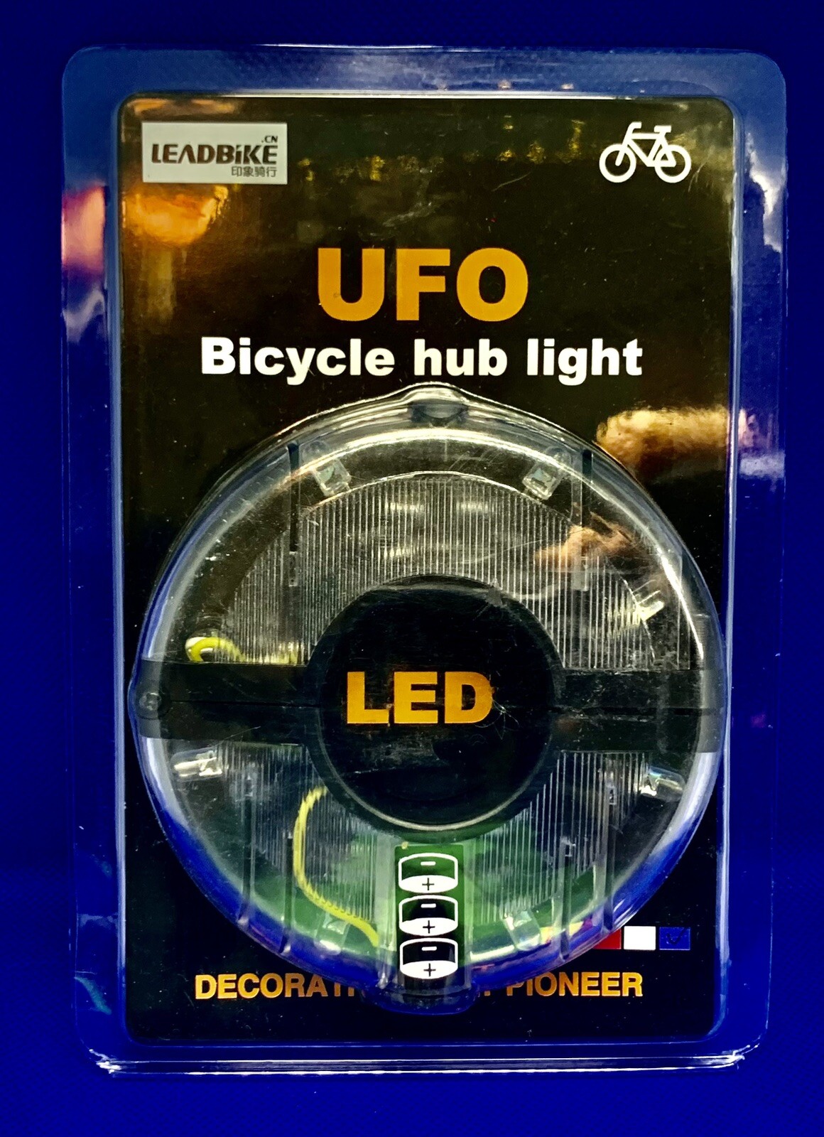 Bicycle UFO Shape LED Wheel Hub Reflectors Decorative Light | eBay