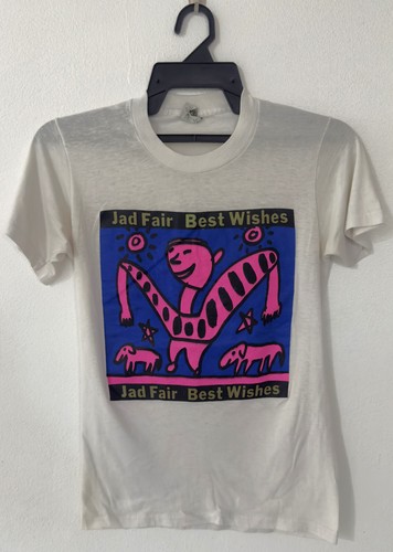 VINTAGE 80s JAD FAIR HALF JAPANESE INDIE ROCK PUNK TOUR T-SHIRT YO LA ...