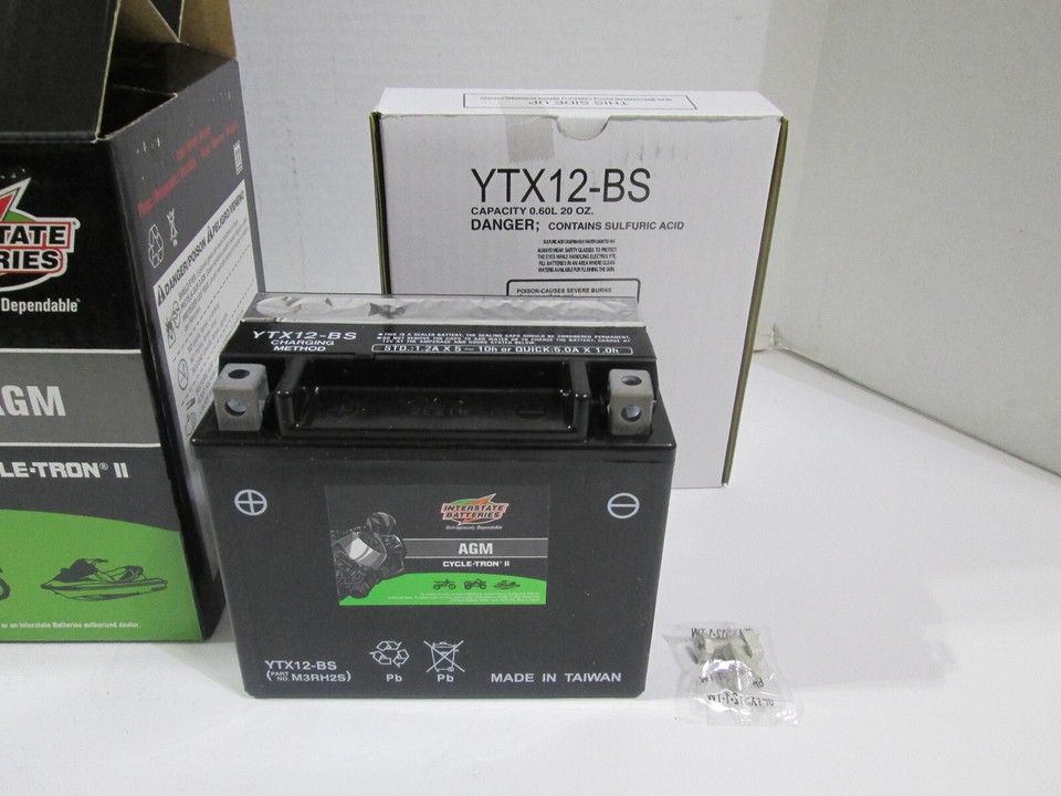 Interstate Battery Cycle TRON II CYTX12-BS NEW MOTORCYCLE POWER SPORTS ...