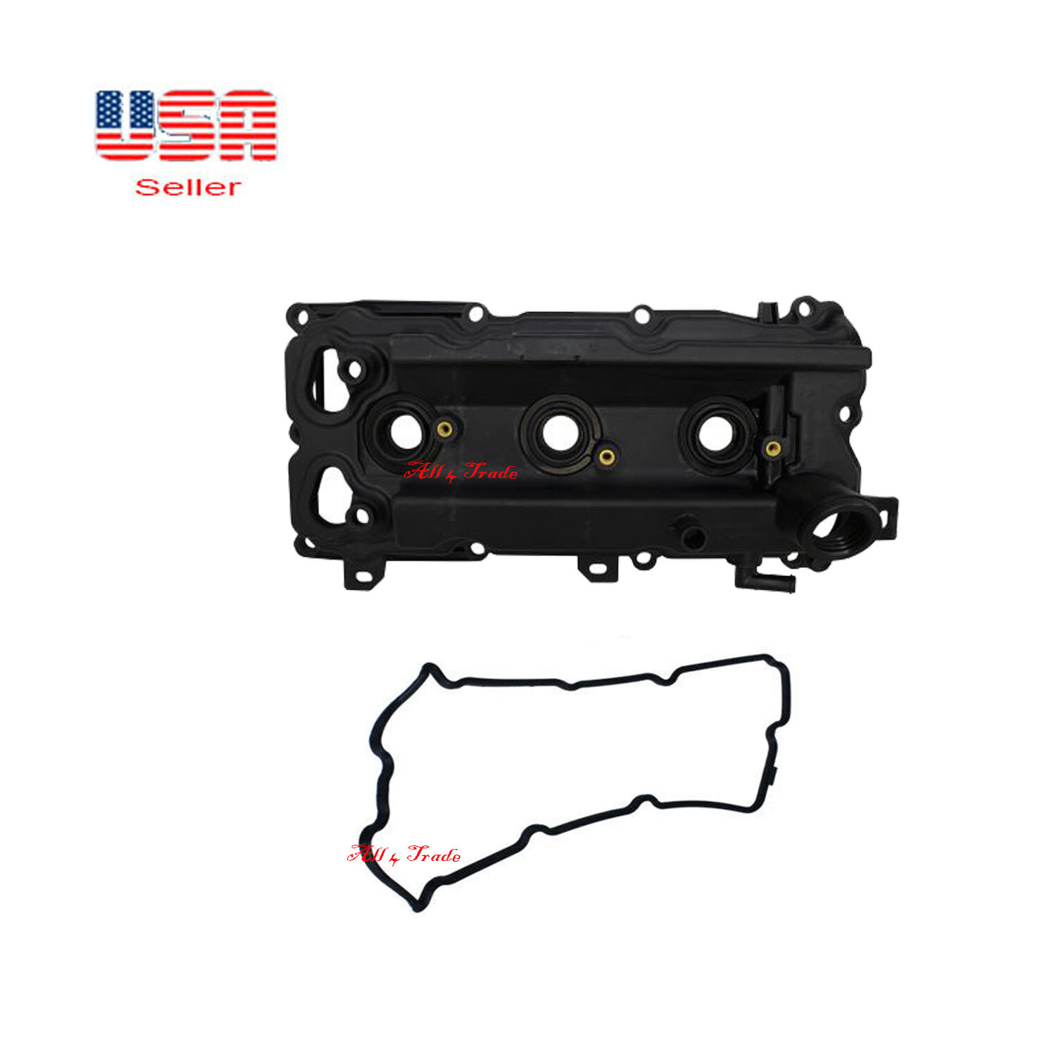 2 Engine Valve Cover w/Gasket Right & Left Side Fit Infinity Nissan ...