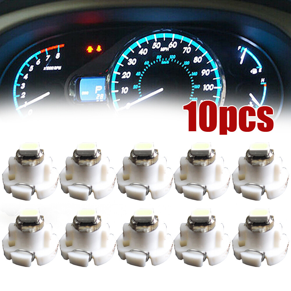 10x T4.2 Neo Wedge 1SMD Ice Blue LED Cluster Instrument Dash Climate ...
