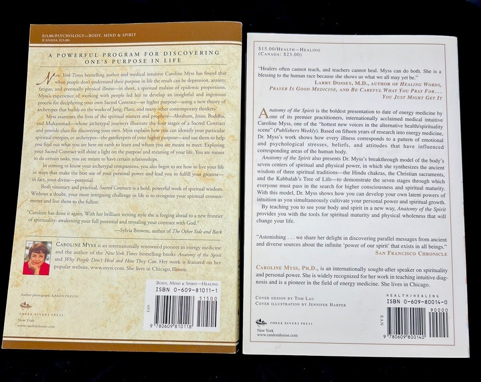 Sacred Contracts + Anatomy of the Spirit by Caroline Myss | eBay