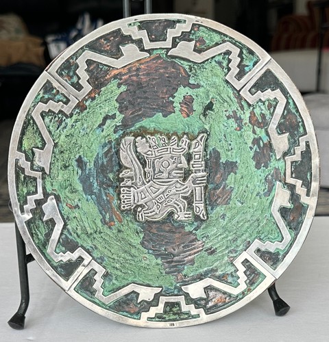 GRAZIELLA LAFFI PERU INCA WALL PLATE SCULPTURE STERLING SILVER 925 ...