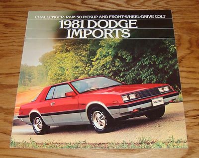 Original 1981 Dodge Imports Sales Brochure 81 Challenger Ram 50 Pickup ...