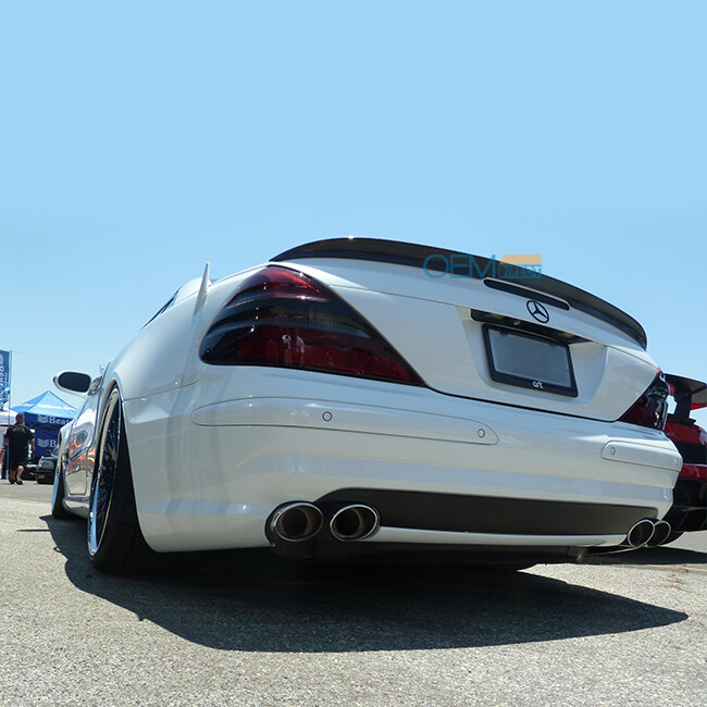 Fit 03-11 Benz Sl-Class R230 A Type Rear Boot Trunk Spoiler Wing Carbon ...