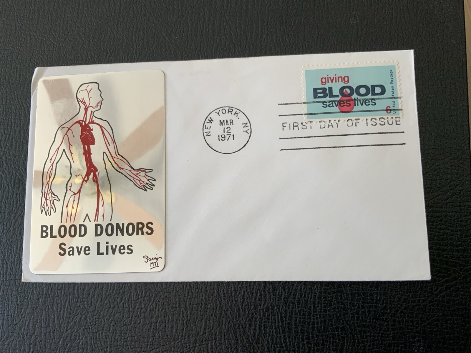 1971 #1425 6c Blood Donors - Sarzin FDC | eBay