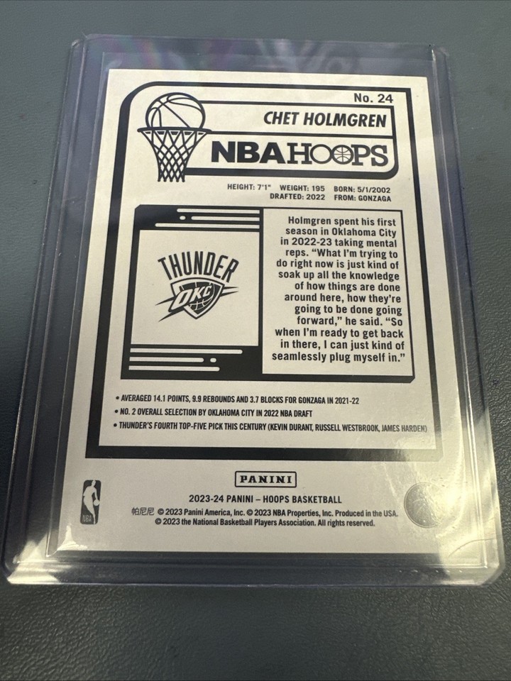 chet holmgren 2023 Hoops Green Foil 44/99 | eBay