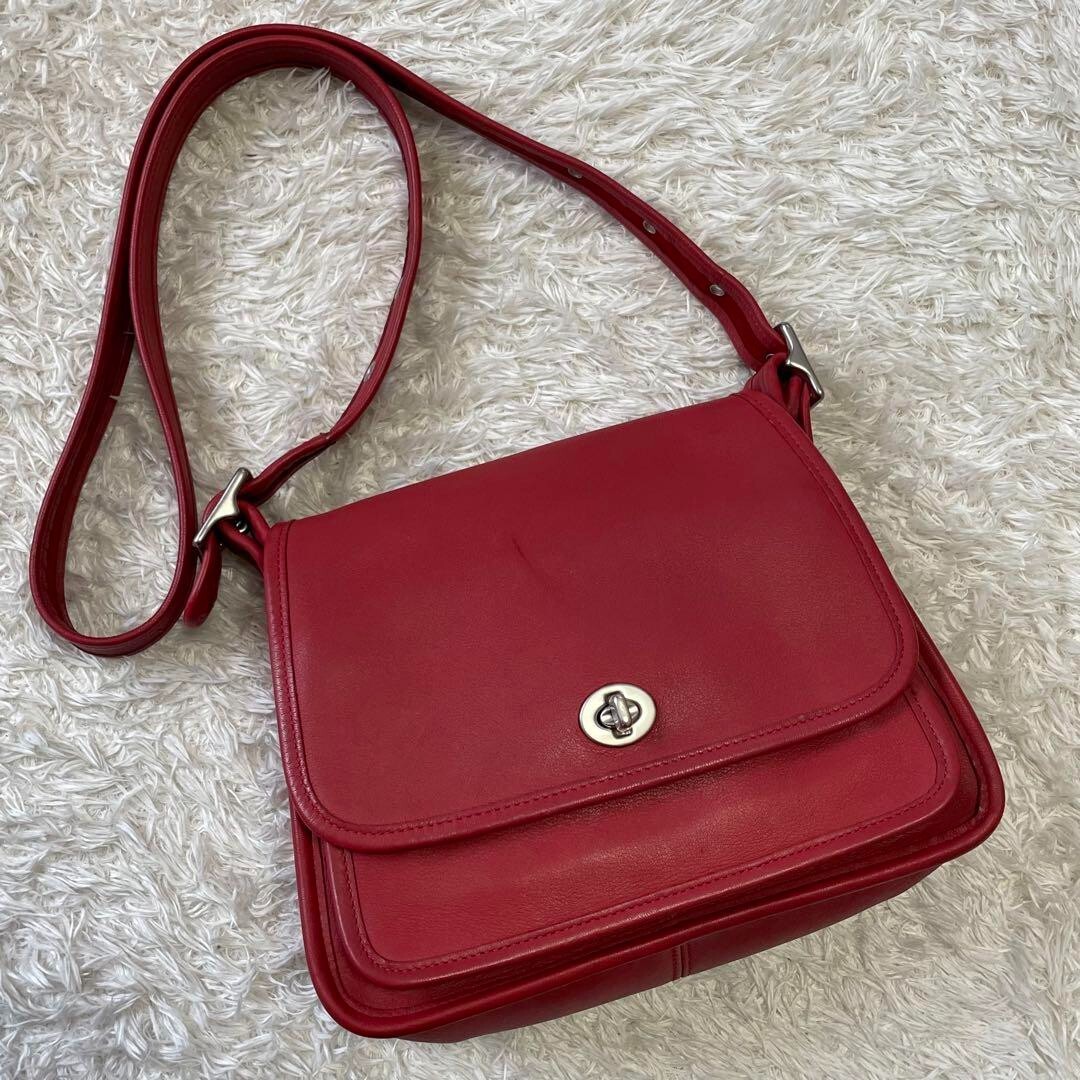 Coach Bag 9061 Vintage Rambler Legacy Flap RED Leathe… - Gem