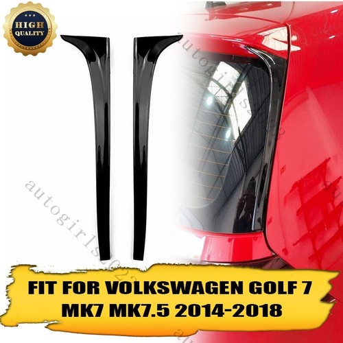 Rear Trunk Window Spoiler Side Tail Wing Trim For VW Golf 7 MK7 MK7.5 ...