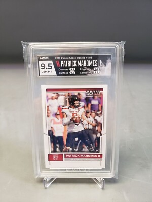 2017 Panini Score Patrick Mahomes II Rookie Card #403 HGA 9.5 Gem Mint ...