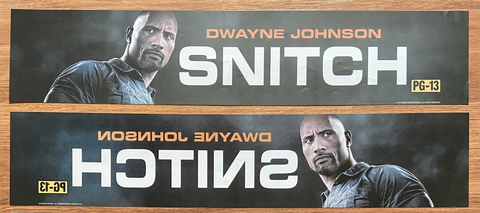 📽 Snitch (2013) - The Rock - Double-Sided - Movie Theater Mylar ...