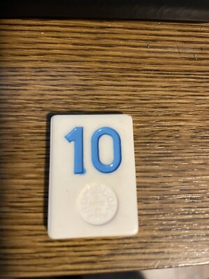 Vintage Rumi-Blok The Happy Face Game Rummikub - Blue 10 Tile | eBay
