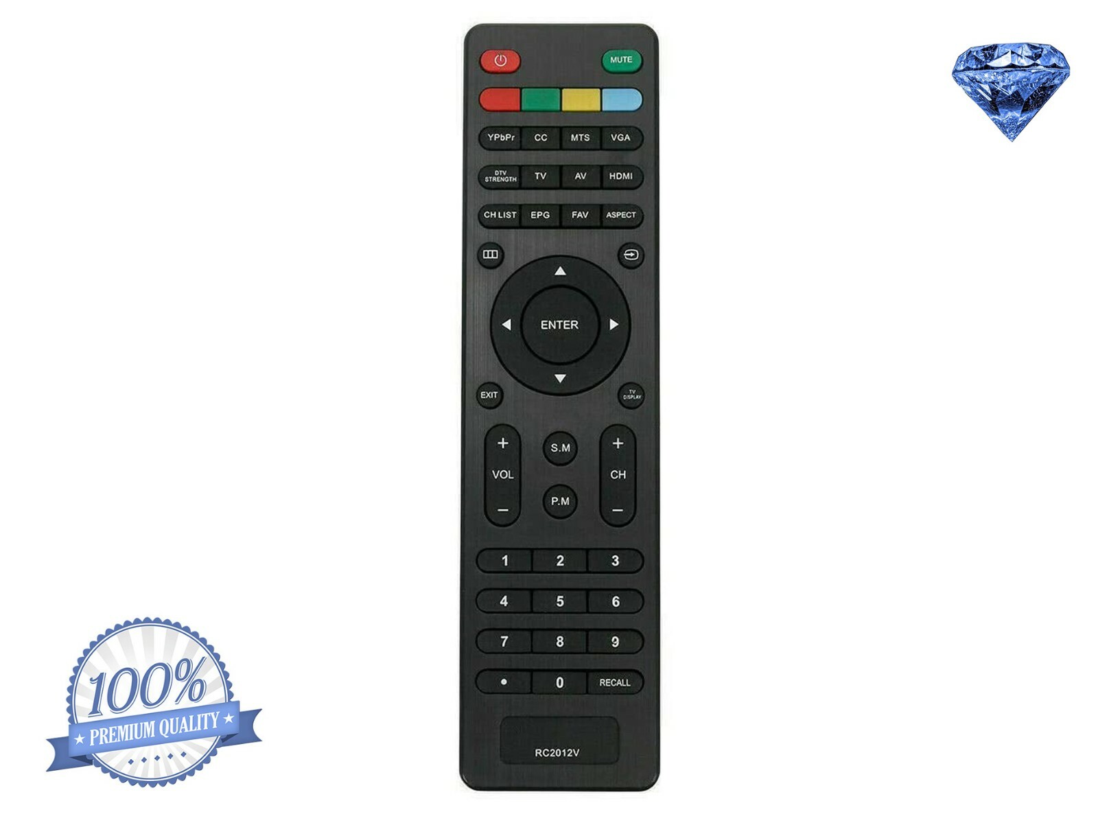 New RC2012V Remote Control fit for VIORE LED TV LED22VH50 LED19VH50M ...