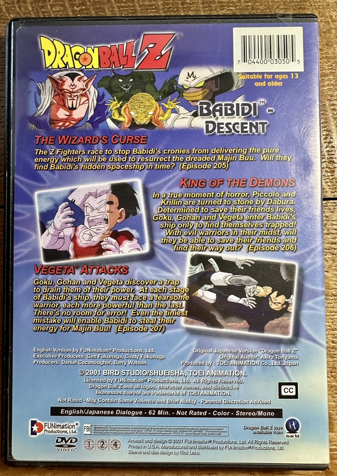 Dragon Ball Z Babidi Descent New Anime DVD Funimation Release Uncut ...